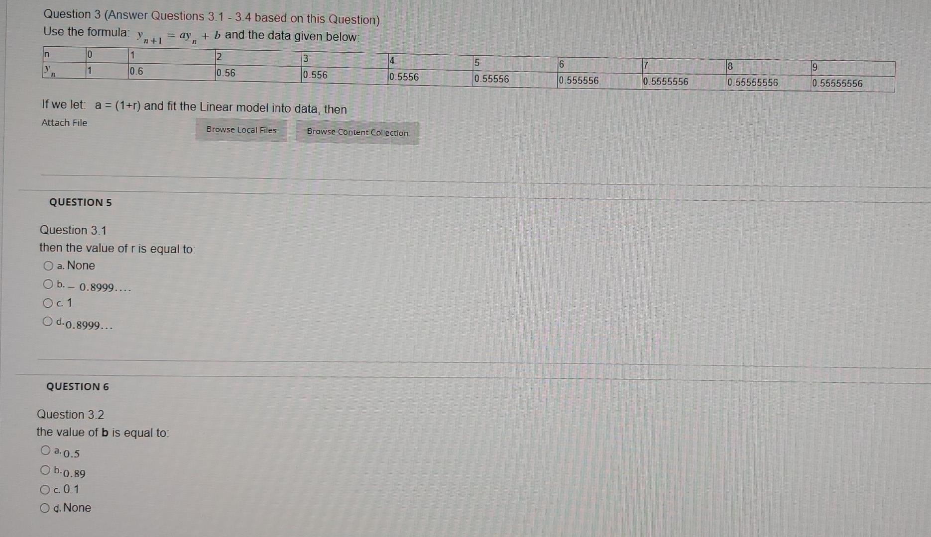 Solved Question 3 (Answer Questions 3.1 -3.4 based on this | Chegg.com