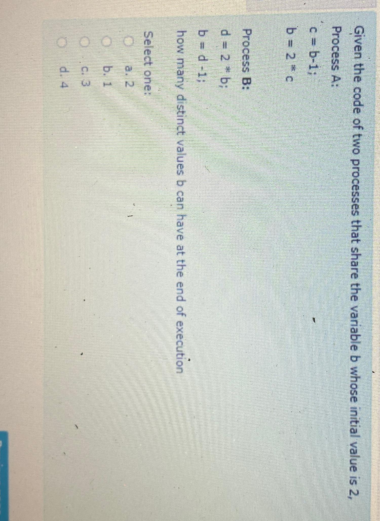 Solved Given the code of two processes that share the | Chegg.com
