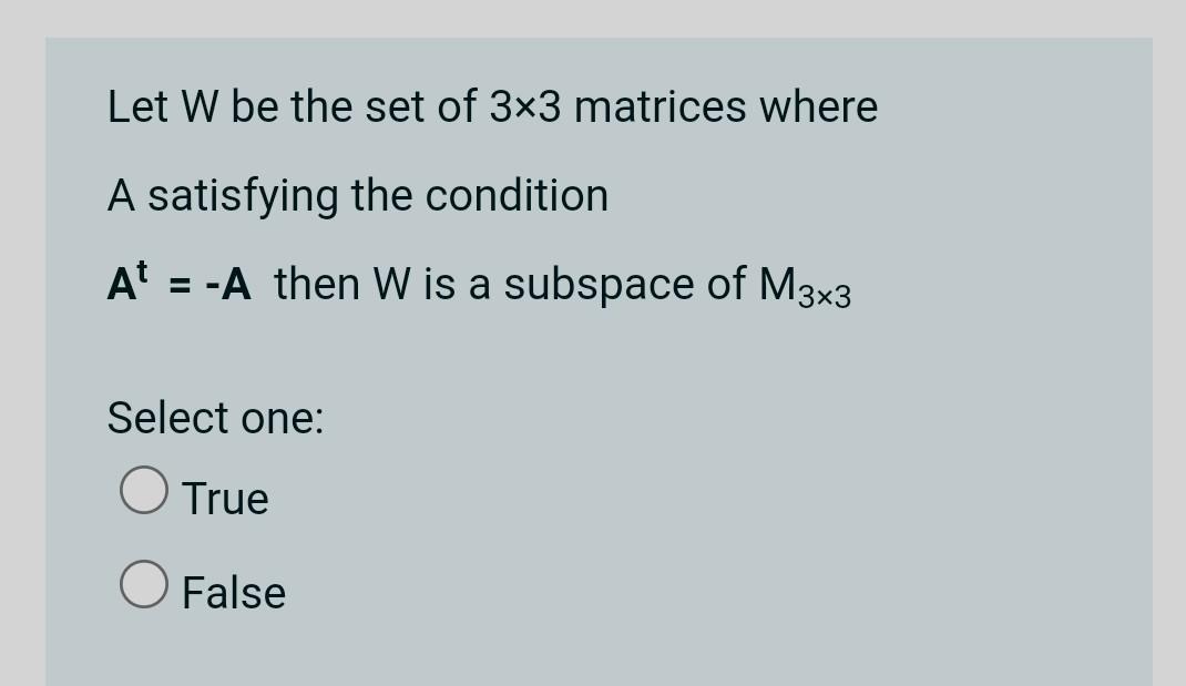 Solved if A is a 5x8 matrix and Z is a 6x5 zero matrix then | Chegg.com