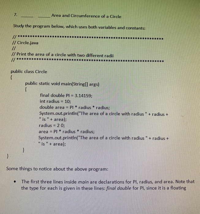 Solved _Trace the execution of the following program | Chegg.com