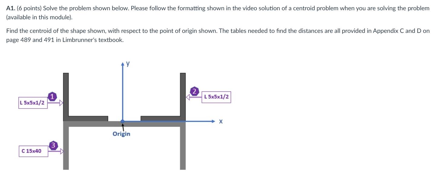 Solved A1. (6 ﻿points) ﻿Solve the problem shown below. | Chegg.com