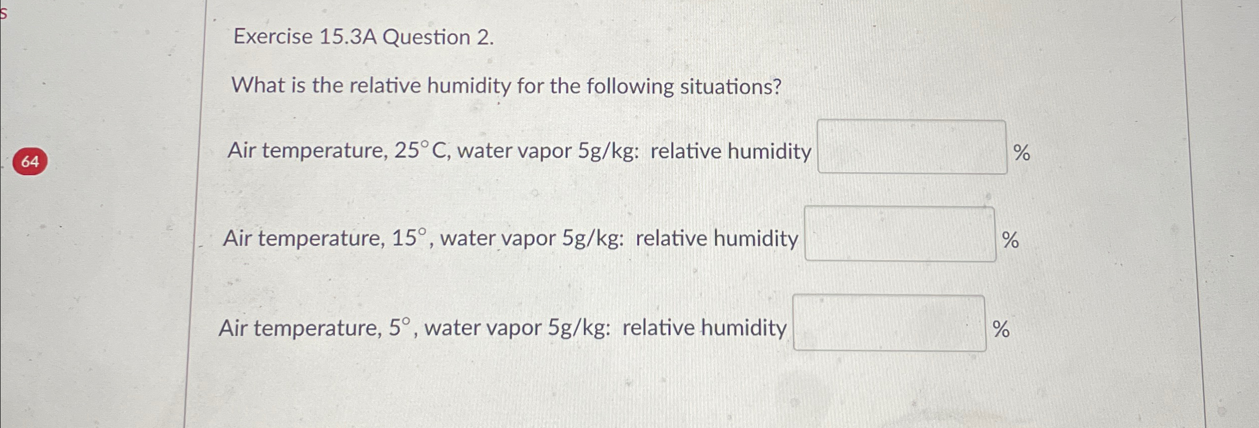 Solved Exercise 15.3A Question 2.What is the relative | Chegg.com