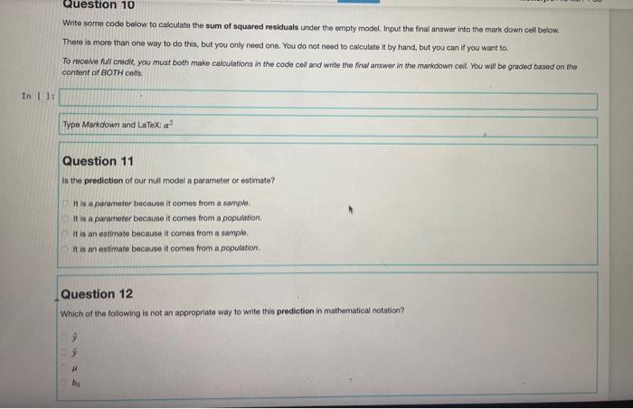 Solved Write some codo below to caloulate the sum of squared | Chegg.com