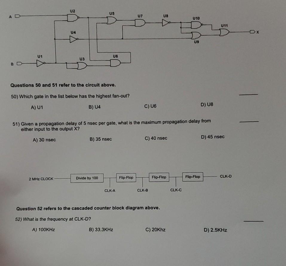 Solved U2 U5 AD U7 UB U10 U11 04 OX U9 U1 U6 U3 в D- | Chegg.com