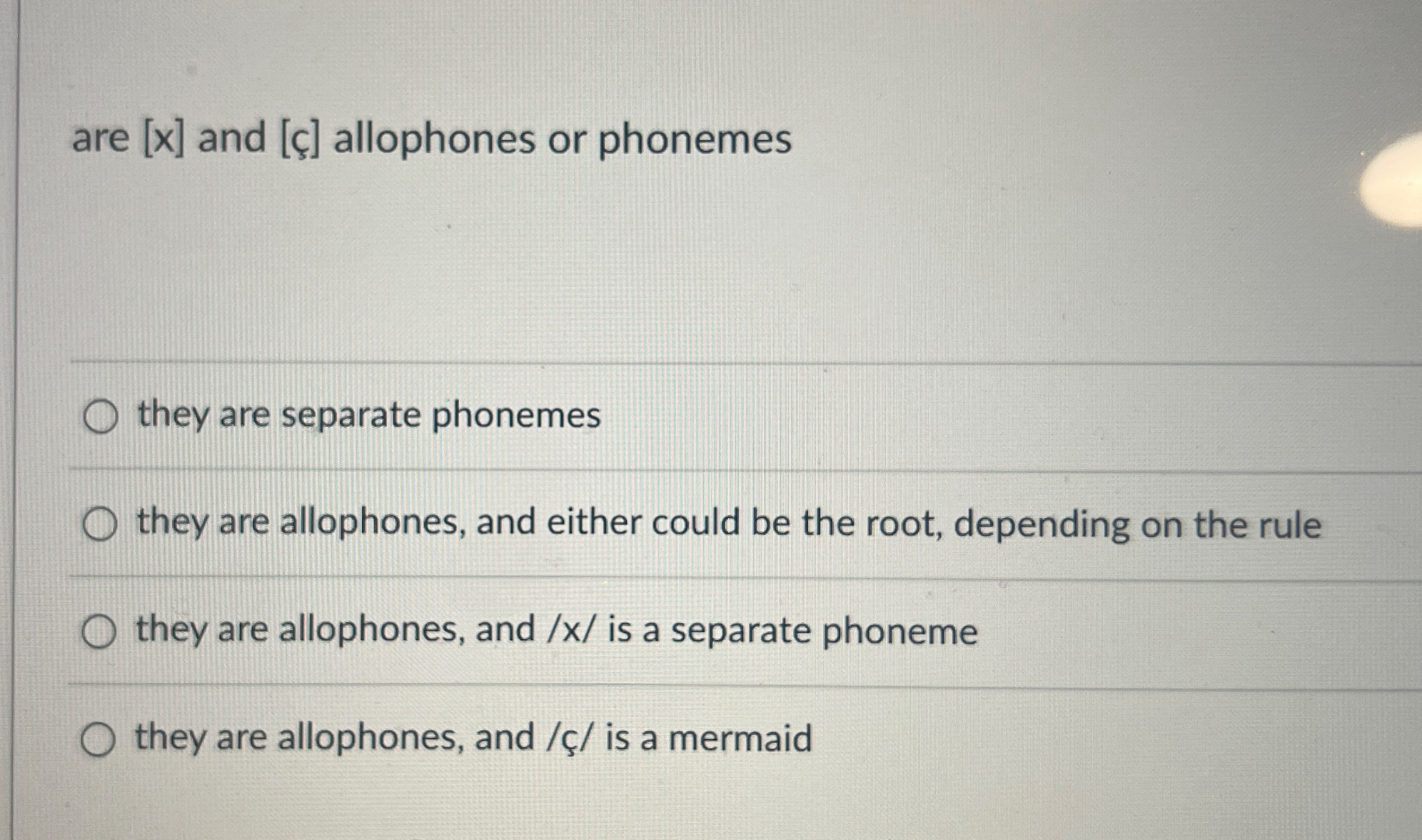 Solved are x ﻿and allophones or phonemesthey are separate | Chegg.com