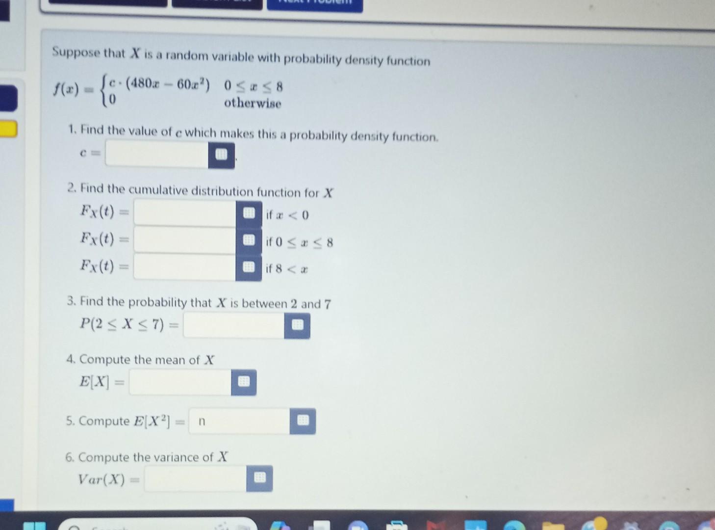 Solved Suppose that X is a random variable with probability | Chegg.com