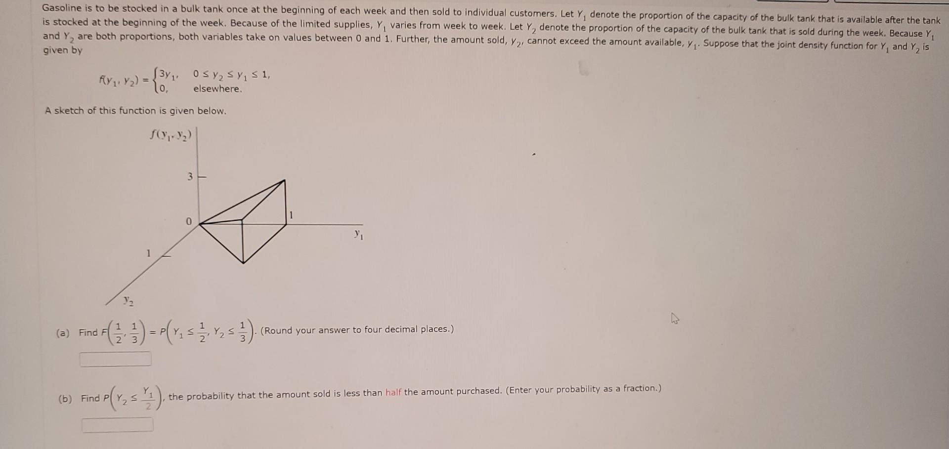 Solved Gasoline is to be stocked in a bulk tank once at the | Chegg.com
