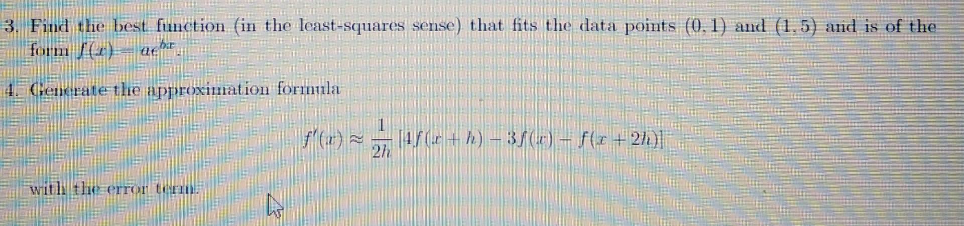 Solved NUMERICAL ANALYSIS QUESTIONS I want to understand | Chegg.com
