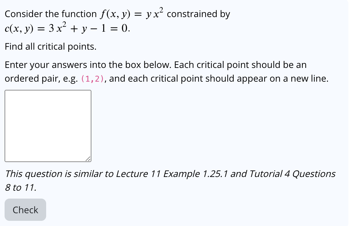 Solved Consider the function f(x,y)=yx2 ﻿constrained | Chegg.com