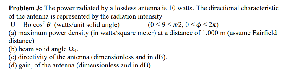 Solved Solve parts a-d. ﻿show all steps. Problem 3: The | Chegg.com