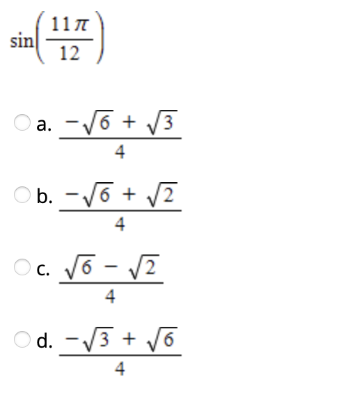 Solved Use an addition or subtraction formula to find the | Chegg.com