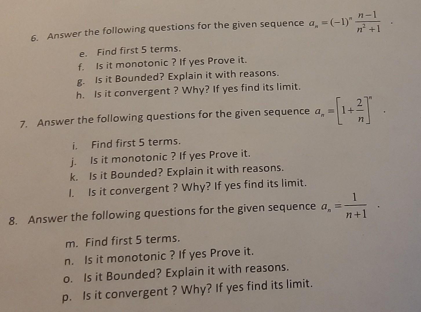 Solved 6. Answer the following questions for the given | Chegg.com