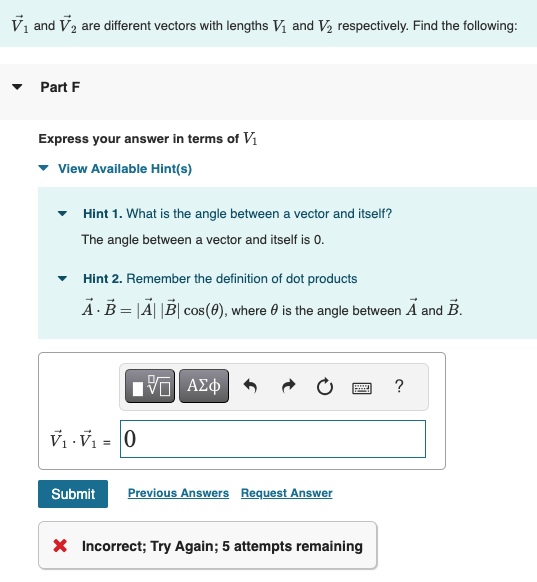 Solved View Available Hint(s)Hint 1. ﻿What is the angle | Chegg.com