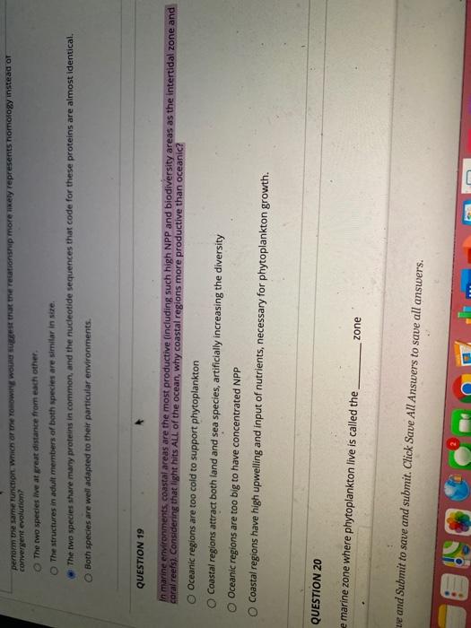Solved convergent evolution? perrom the same function which | Chegg.com