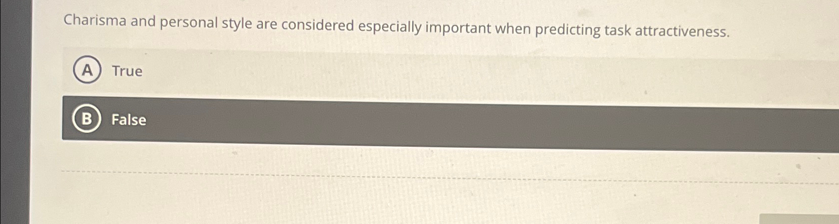 Solved Charisma and personal style are considered especially | Chegg.com