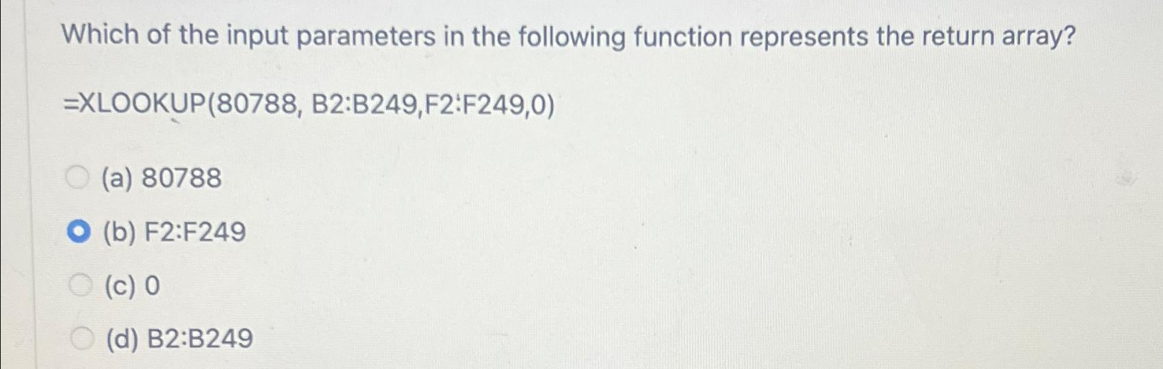 Solved Which of the input parameters in the following | Chegg.com