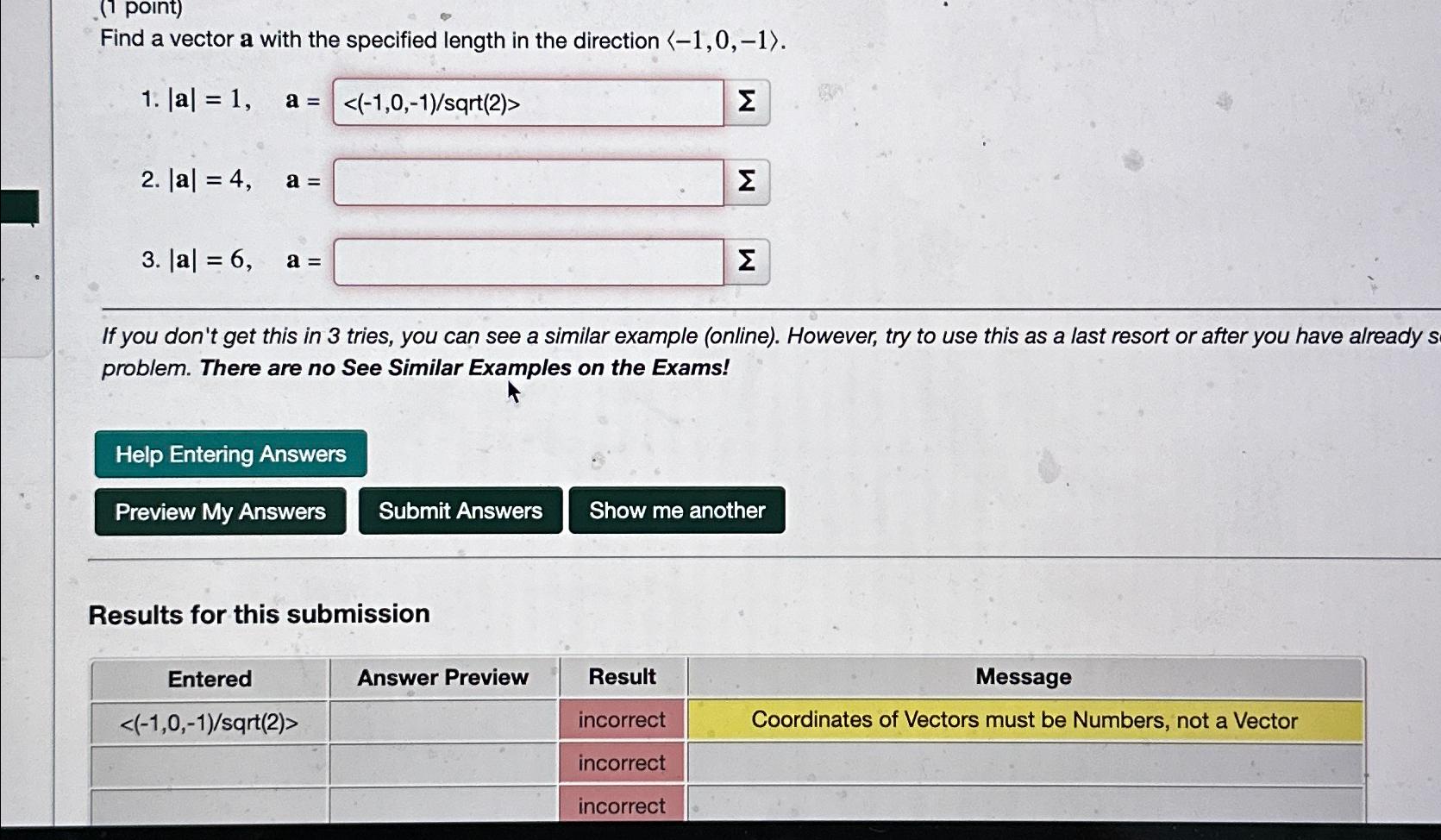Solved Find a vector a with the specified length in the | Chegg.com