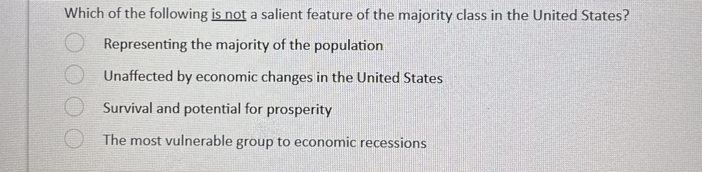 Solved Which of the following is not a salient feature of | Chegg.com