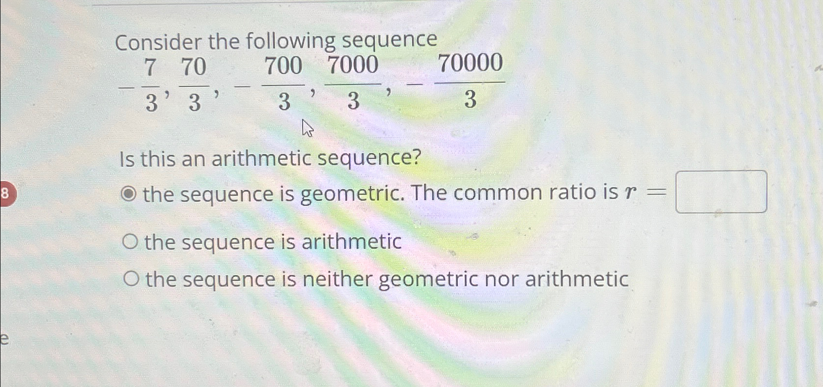 Solved Consider the following | Chegg.com