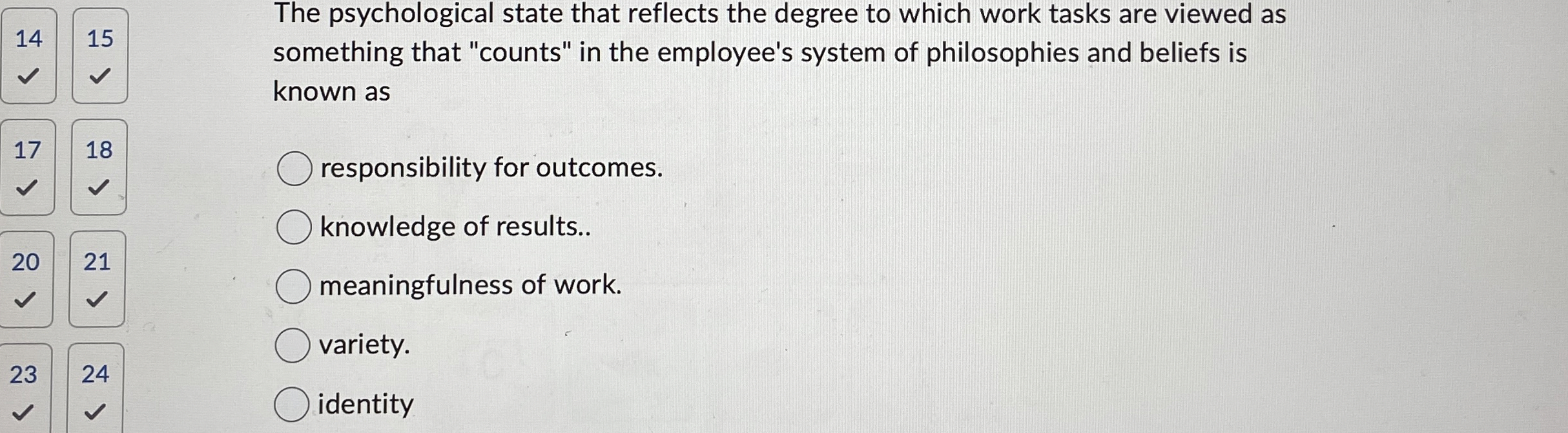 1415The psychological state that reflects the degree | Chegg.com