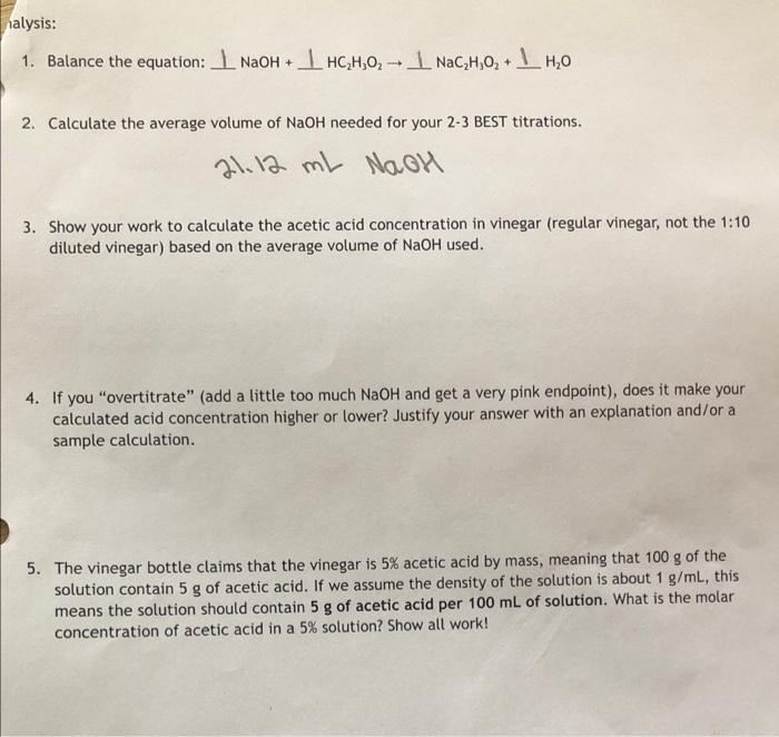 Solved rocedure: 1. Place the waste beaker under the buret. | Chegg.com