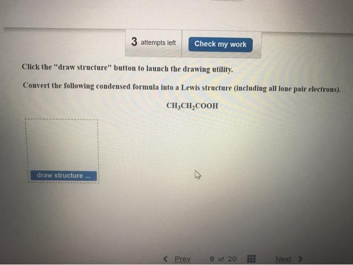 Solved 3 attempts left Check my work Click the "draw | Chegg.com