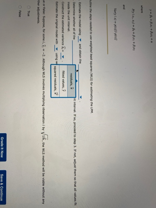 9. Incorrectly assuming the functional form of the | Chegg.com