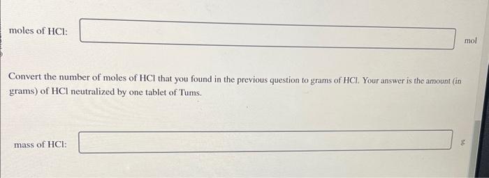 Solved A certain dose of Tums contains 750.0mg of calcium | Chegg.com