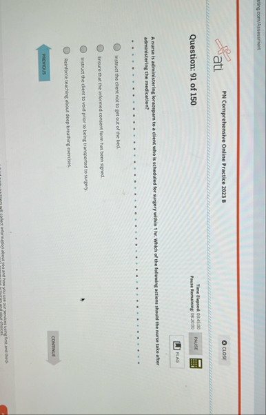 Solved sting com/AssessmentPN Comprehensive Online Practice | Chegg.com