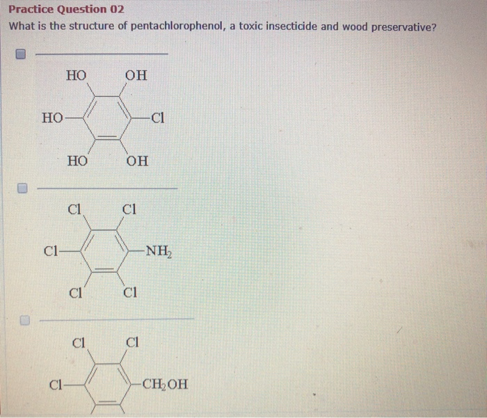 Solved Practice Question 02 What is the structure of | Chegg.com