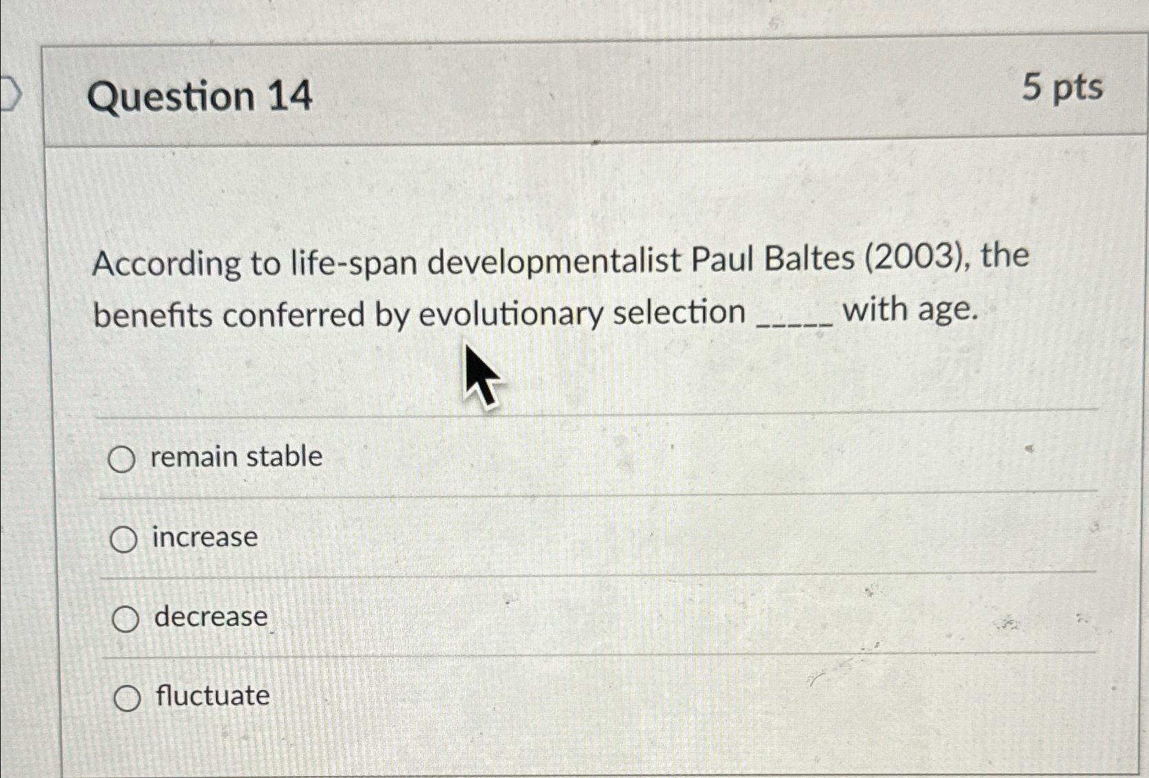 Solved Question 145ptsAccording to life-span | Chegg.com