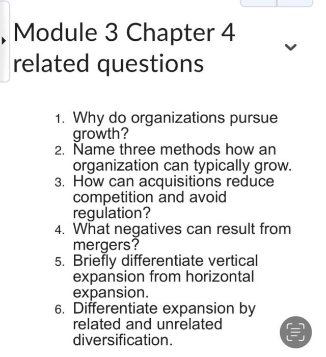 Solved Module 3 Chapter 4 related questions 1. Why do | Chegg.com