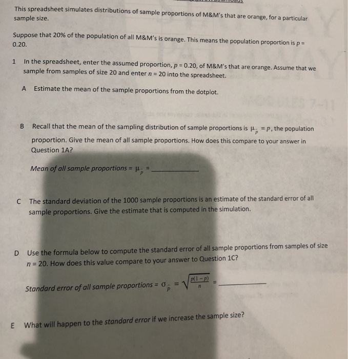 Solved 2 Now we consider how changing the sample size will | Chegg.com