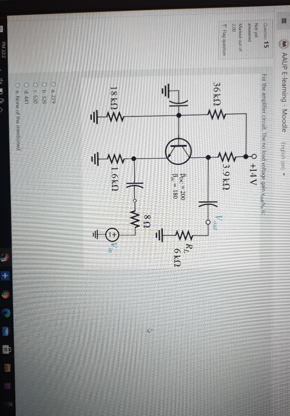 Solved MA AAUP E-learning - Moodle English (en) Question 15 | Chegg.com