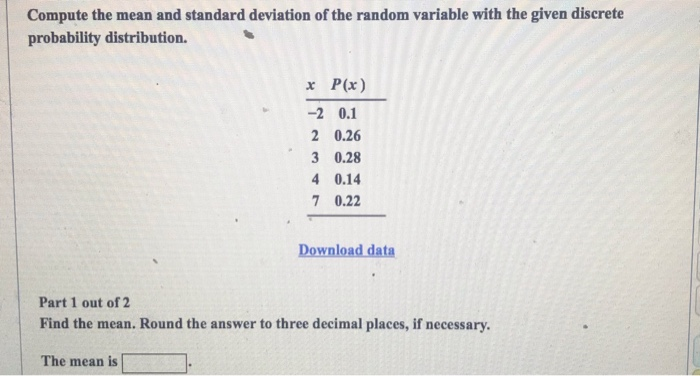 Solved: Determine Whether The Random Variable Described Is... | Chegg.com
