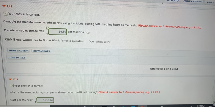 Solved CALCULATOR PRINTER VERSION BACK NEXT Problem 17-3A | Chegg.com