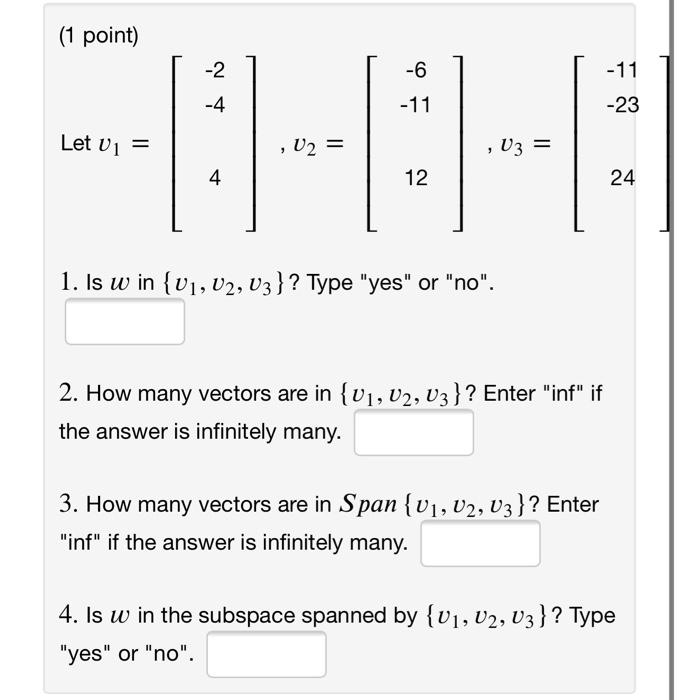 Solved (1 point) Let | Chegg.com