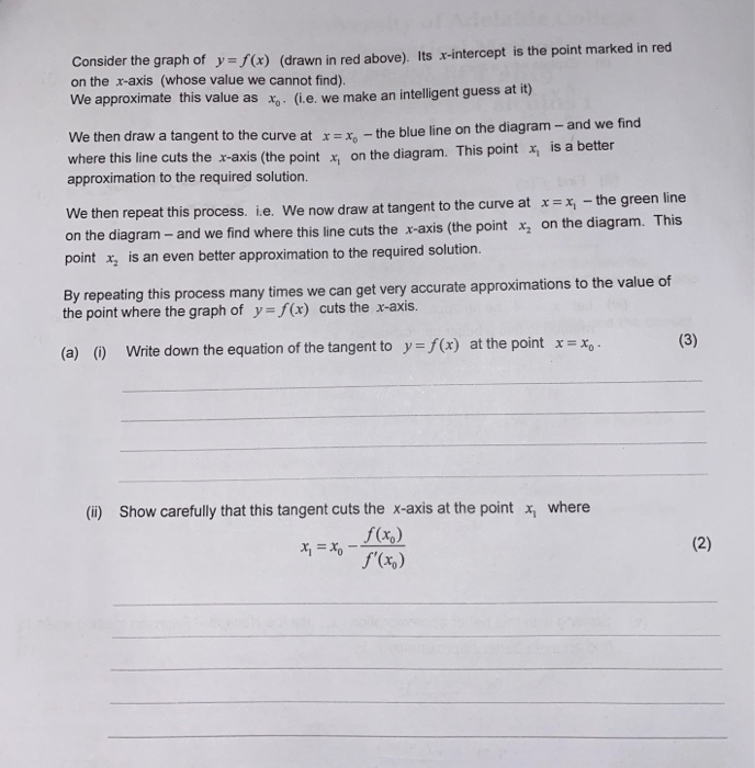 Solved This is a technique which was de The Newton-Raphson | Chegg.com