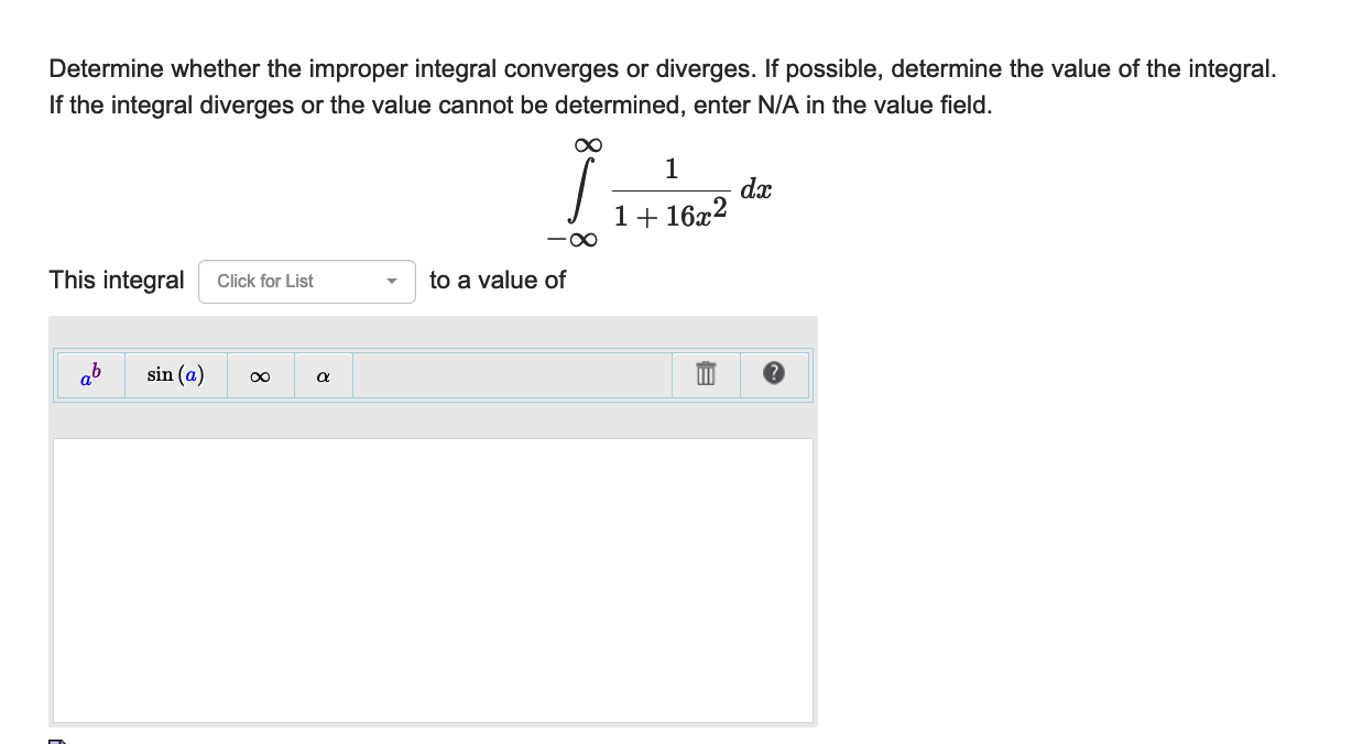 Solved Determine whether the improper integral converges or | Chegg.com