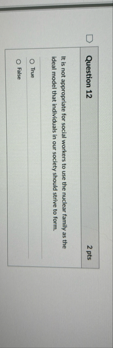 Solved Question 122 ﻿ptsIt is not appropriate for social | Chegg.com
