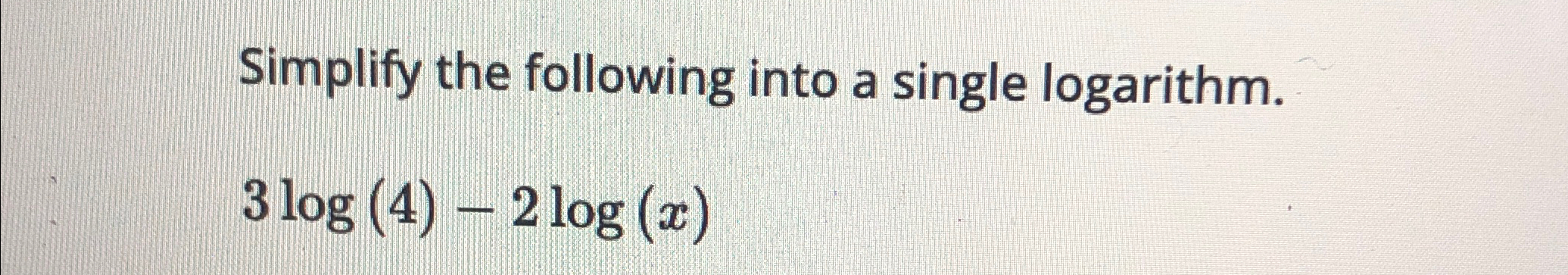 Solved Simplify the following into a single | Chegg.com
