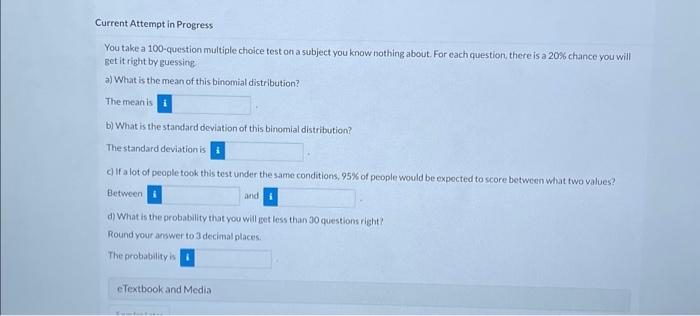 Solved You take a 100-question multiple choice test on a | Chegg.com