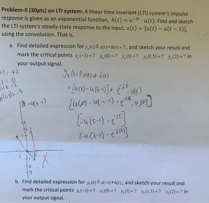 Solved = Problem-11 (30pts) on LTI system: A linear time | Chegg.com