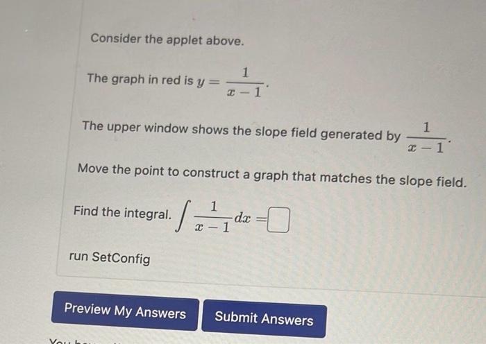 Solved Consider the applet above. The graph in red is | Chegg.com