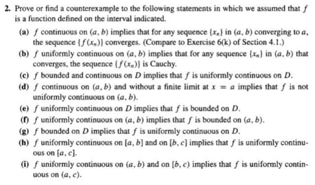 Solved 2. Prove or find a counterexample to the following | Chegg.com