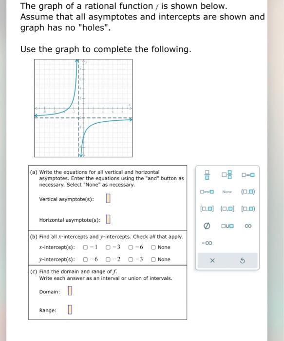 Solved Graph all asymptotes of the rational function. | Chegg.com
