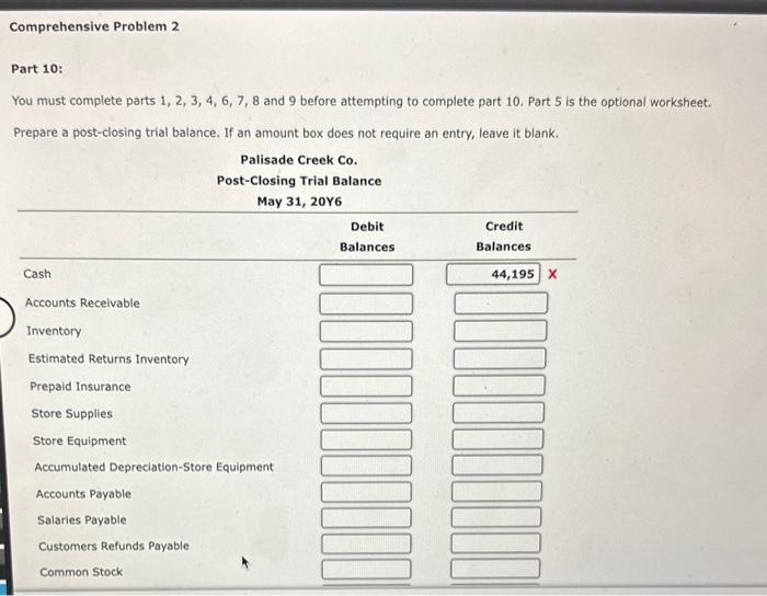 Comprehensive Problem 2 Part 3: NOTE: You must | Chegg.com