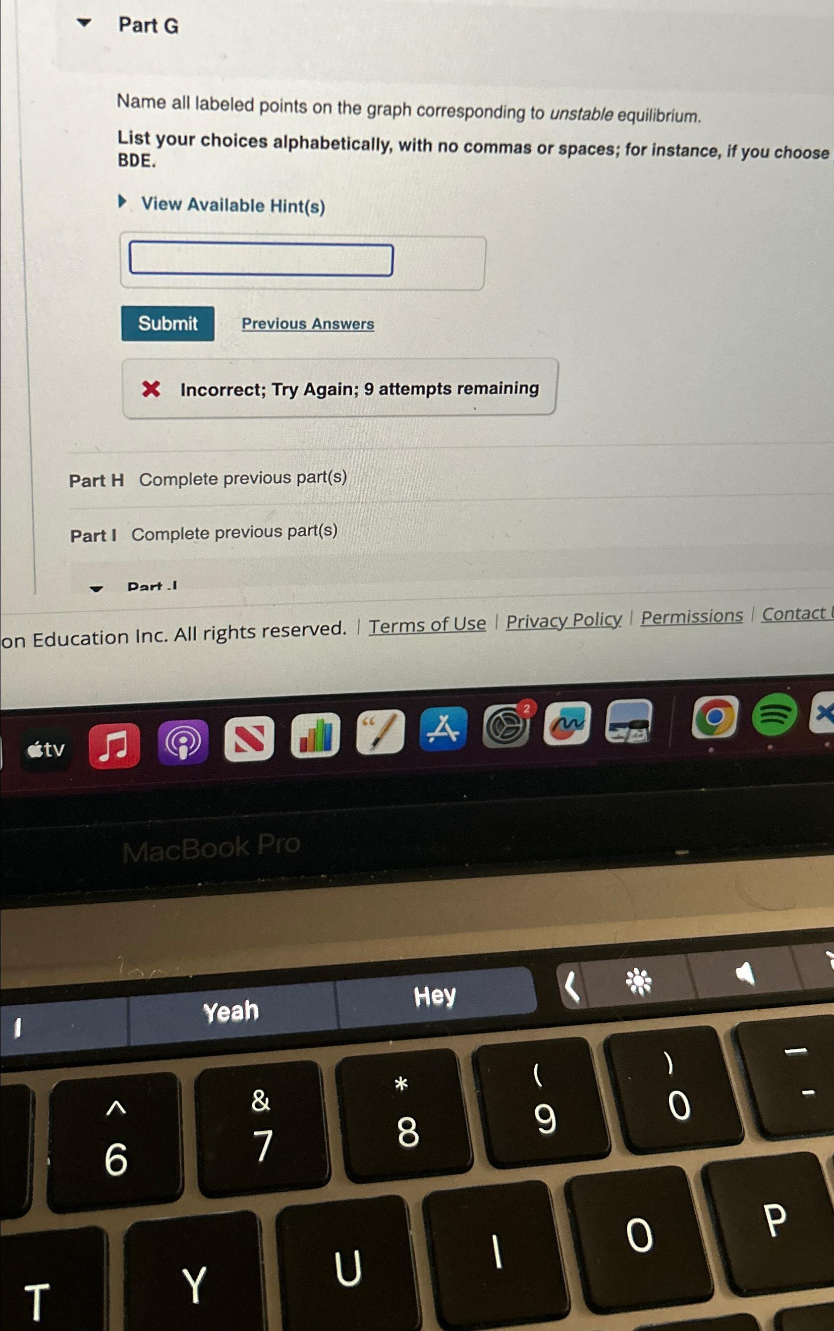 Solved Part GName all labeled points on the graph | Chegg.com