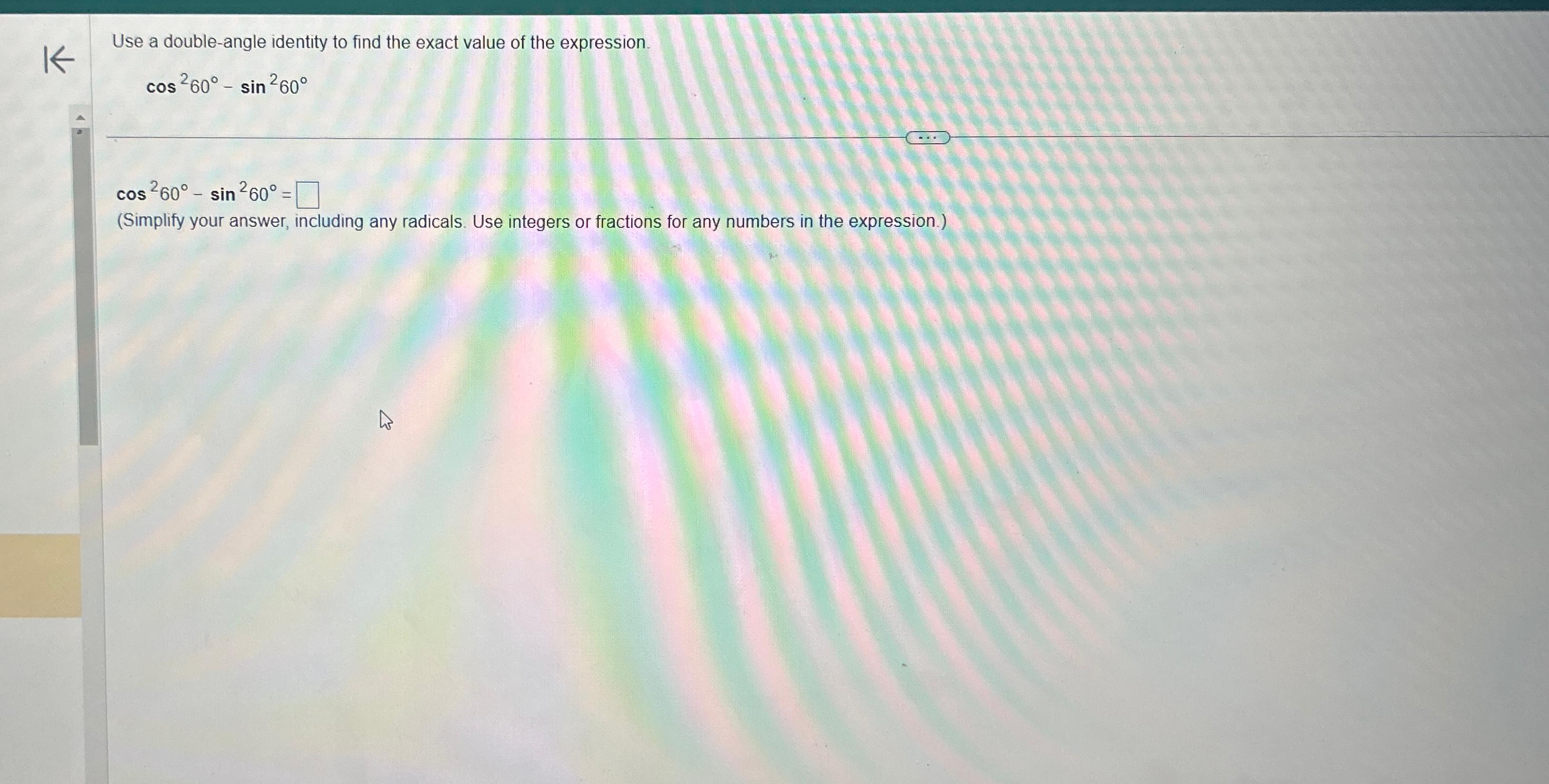 Solved Use a double-angle identity to find the exact value | Chegg.com