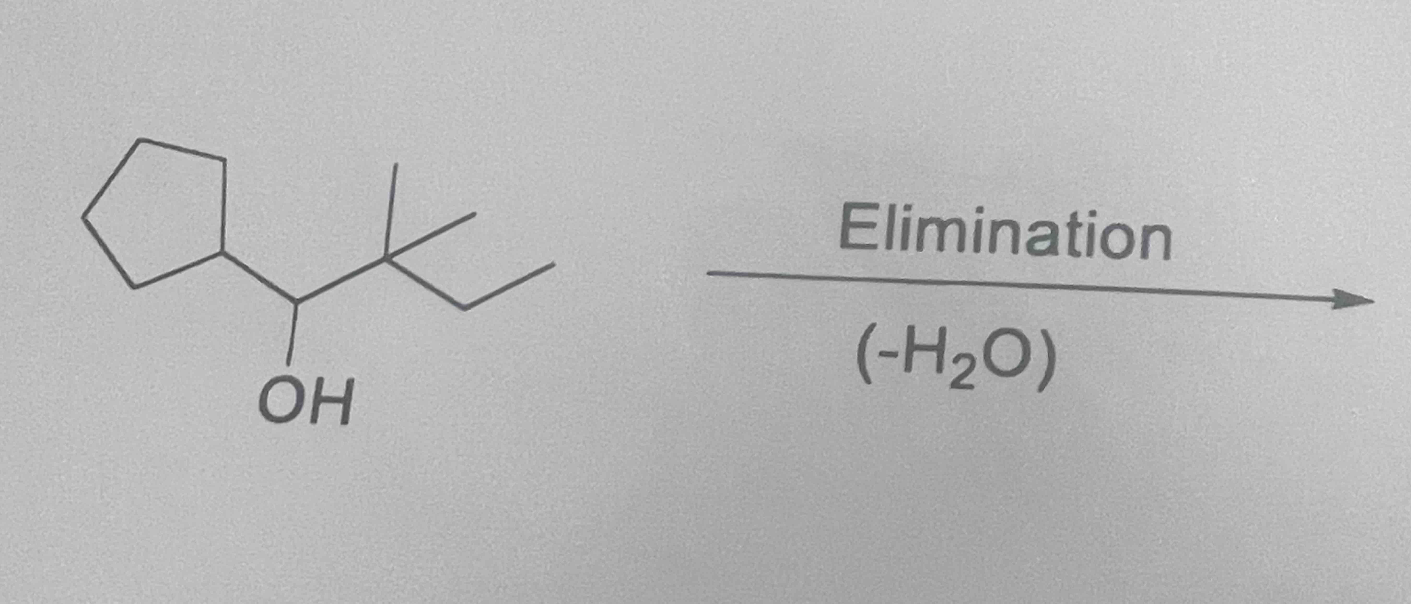 Solved Draw Structure After Elimination Reaction